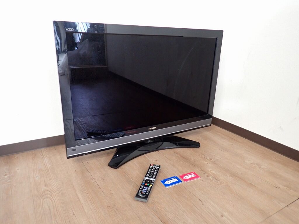 液晶テレビ HITACHI Wooo L37-XP05 日立 37インチ HDD 320GB B-CAS 2枚 リモコン C-RT1 ...