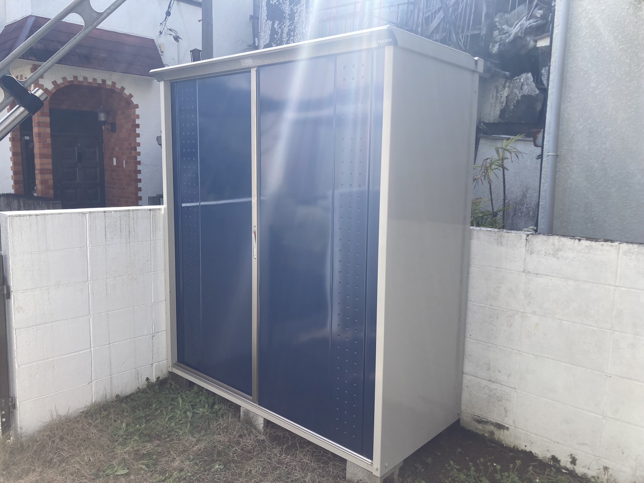 TAKUBO タクボ 物置 GP-177A 鍵なし 1.27m 0.39坪 W1695×D750×H1900mm 2021年設置 ...