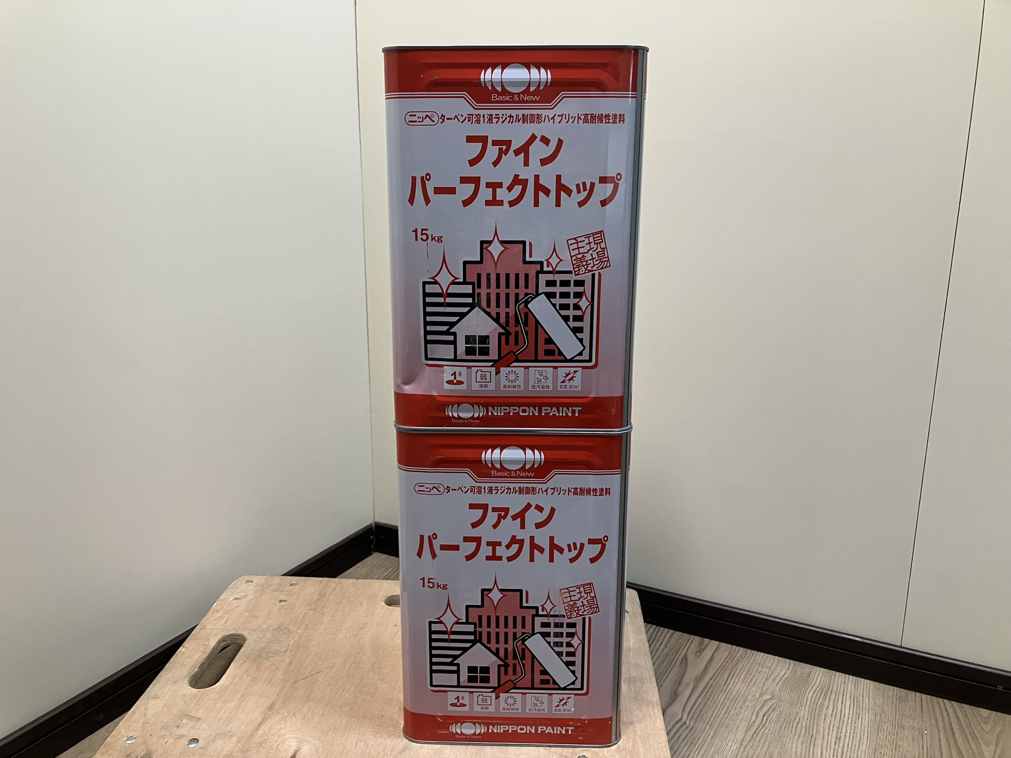 NIPPON PAINT 日本ペイント ファインパーフェクトトップ ND-050 ラジカル制御形 ハイブリッド 高耐候性塗料 - リサイクルショップ良品企画-買取実績