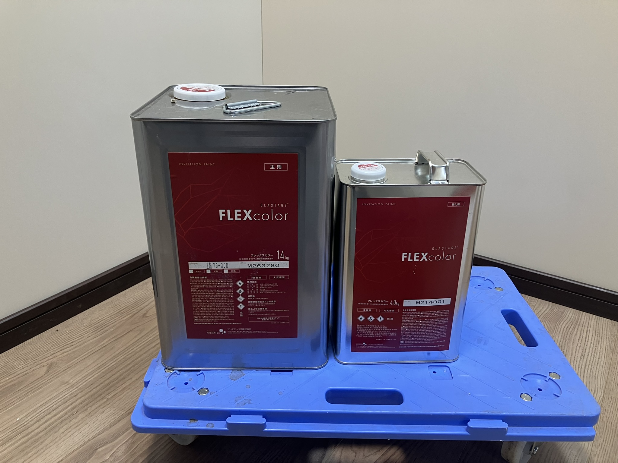 PREMATEX プレマテックス 外壁塗装 塗料 主剤14kg 硬化剤4kg セット 75-30D - リサイクルショップ良品企画-買取実績