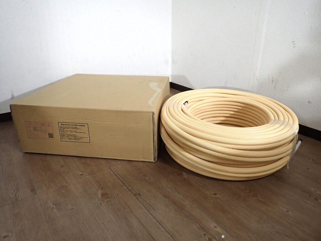 高耐熱ポリエチレン管 Hatano RT-VH10 ハタノ製作所 風呂追炊・暖房配管用 保温材付ペア 呼び径 10A 長さ 50m 3mm厚 ...