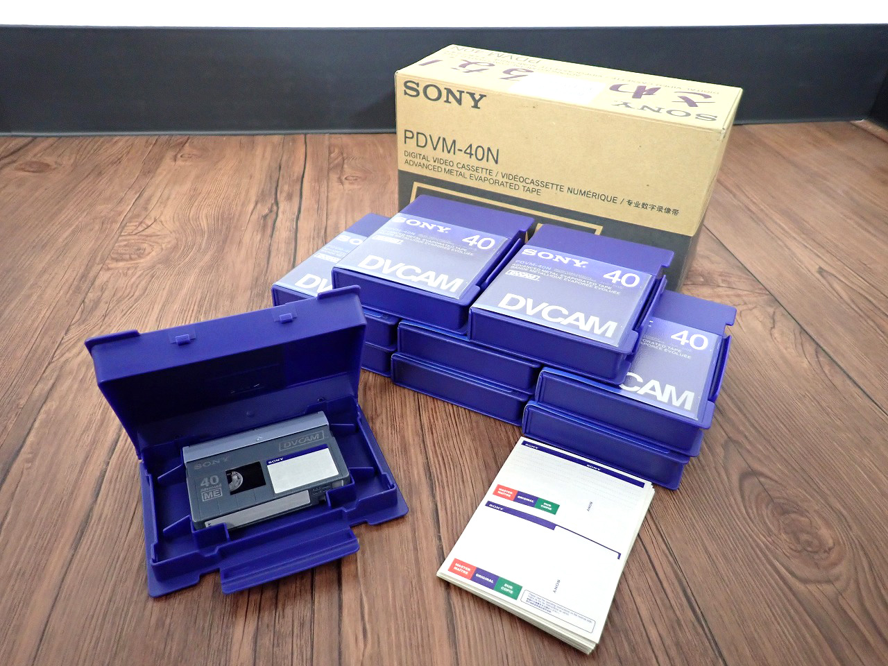 DVCAMテープ SONY PDVM-40N ソニー 9個セット 40分 撮影用 ビデオテープ 高画質 軽量 映像 放送機材 記録メディア 業務用 - リサイクルショップ良品企画-買取実績